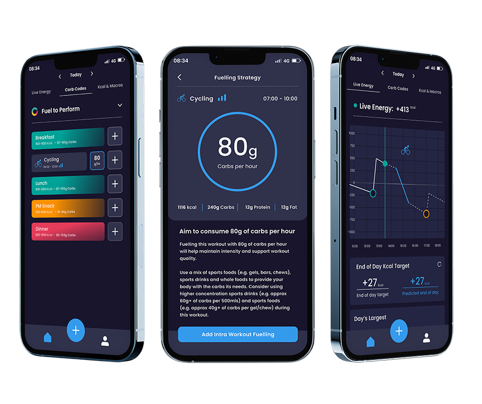 Hexis cycling nutrition coach app | Planning | Fueling